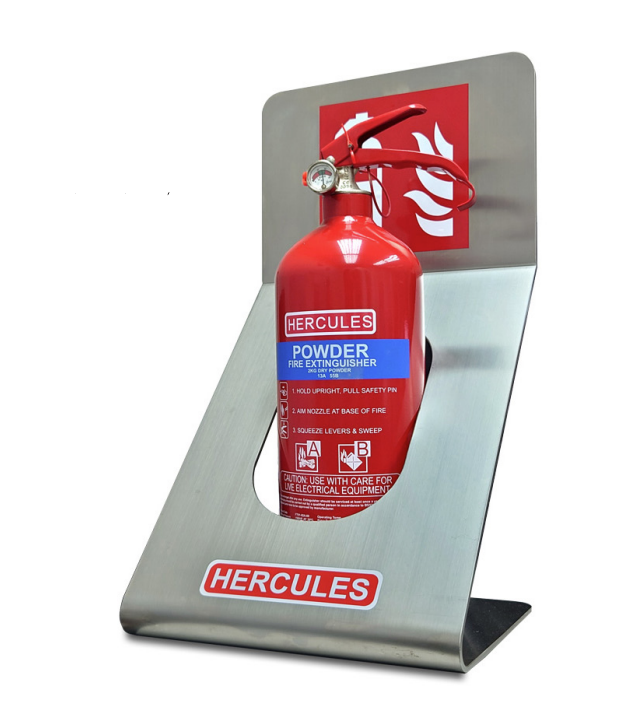 Stainless steel Portable Fire Extinguisher floor Stand – Fire Armour ...