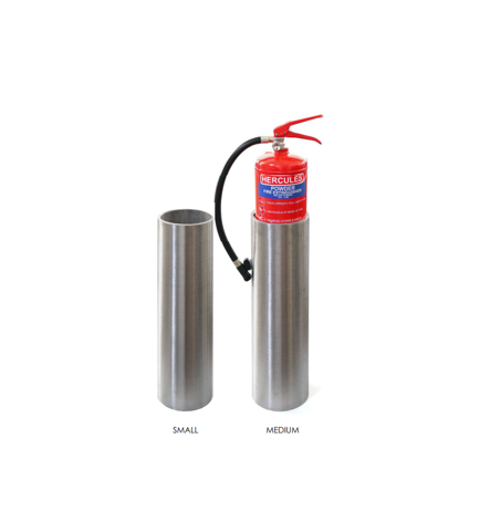 Hercules Stainless Steel Round Fire Extinguisher Stand – Fire Armour ...
